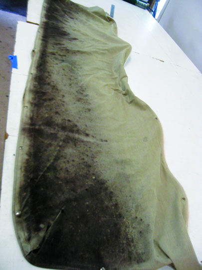 Covering canvas repairs - Marine Fabricator