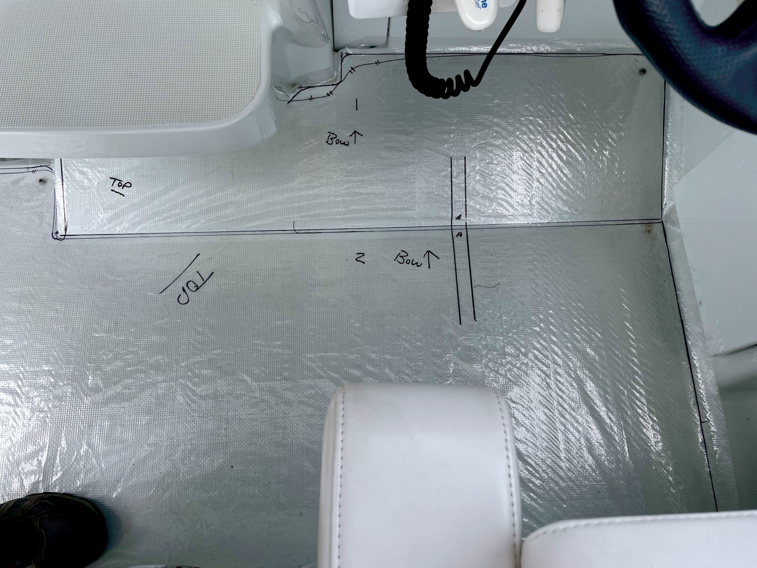 Patterning and installing carpet mats - Marine Fabricator